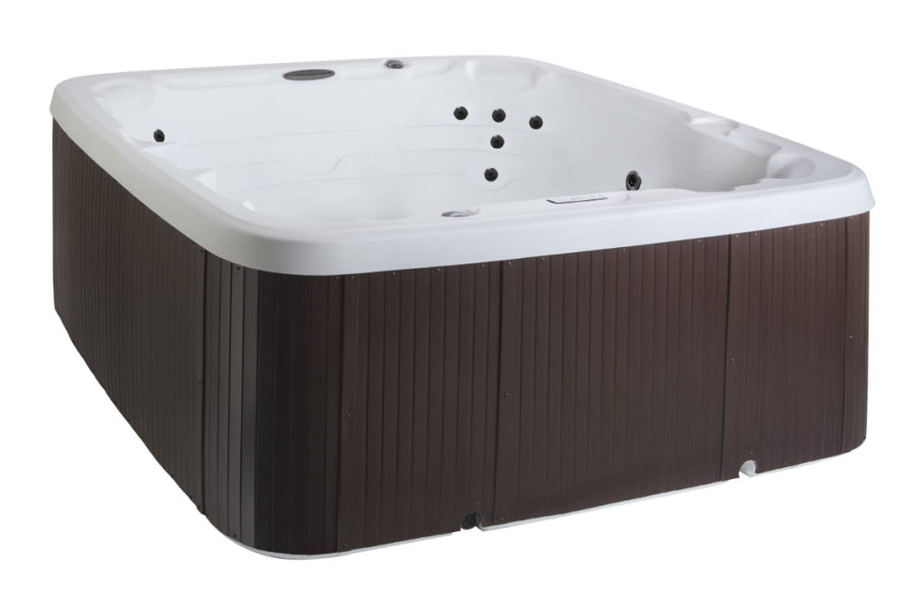 Plug and Play Hot Tub | Paradise White/Espresso | LifesmartOutlet.com