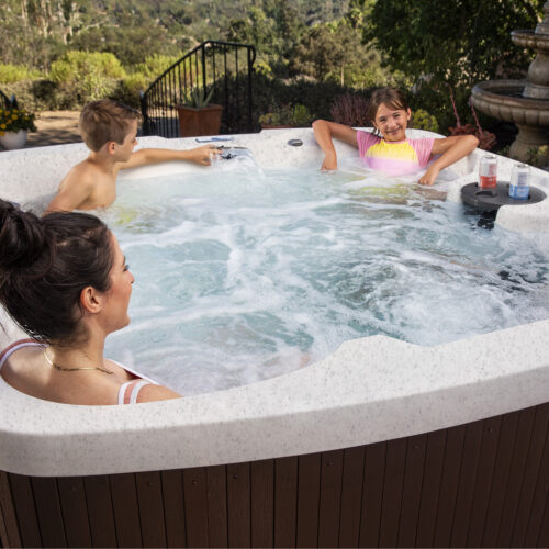 Curacao LS550 Plus 5-Person 65-Jets Sea Salt/Espresso 230-Volt Hot Tub