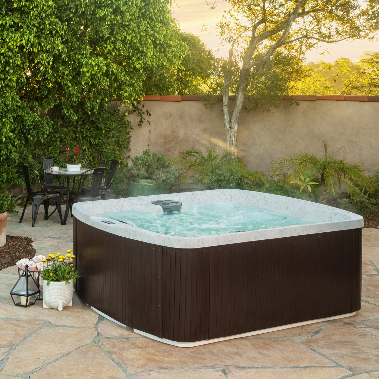 Curacao LS550 Plus 5-Person 65-Jets Sea Salt/Espresso 230-Volt Hot Tub